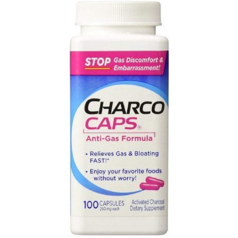 CharcoCaps Anti-Gas Formula Capsules 100 ea (Pack of 7) - Everymarket