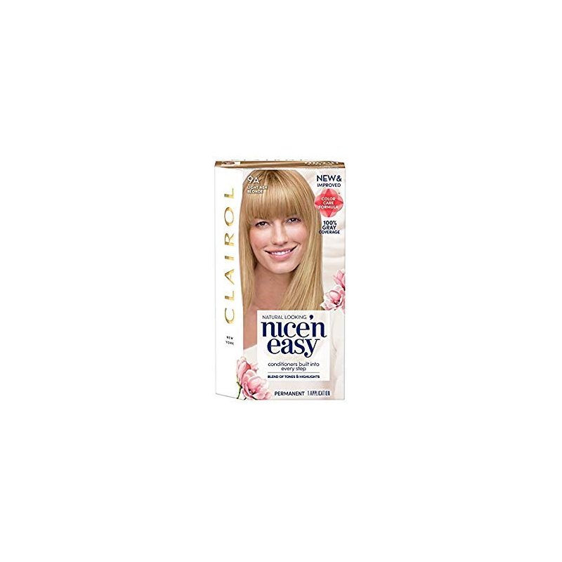 Clairol Nice 'n Easy Permanent Hair Color, [9A] Light Ash Blonde 1 ea ...