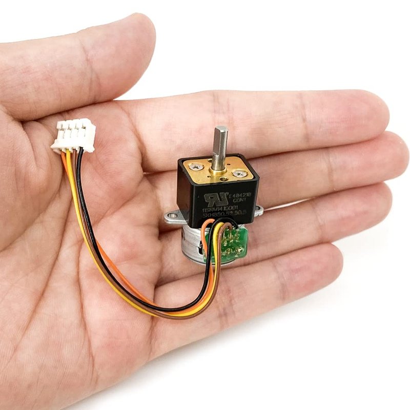 DC 5V 2-Phase 4-Wire Micro Stepper Motor Diameter 15mm 18 Degrees Full ...