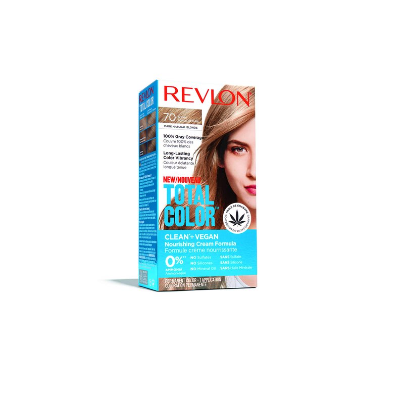 Revlon Total Color Permanent Hair Color, Clean and Vegan, 100% Gray ...