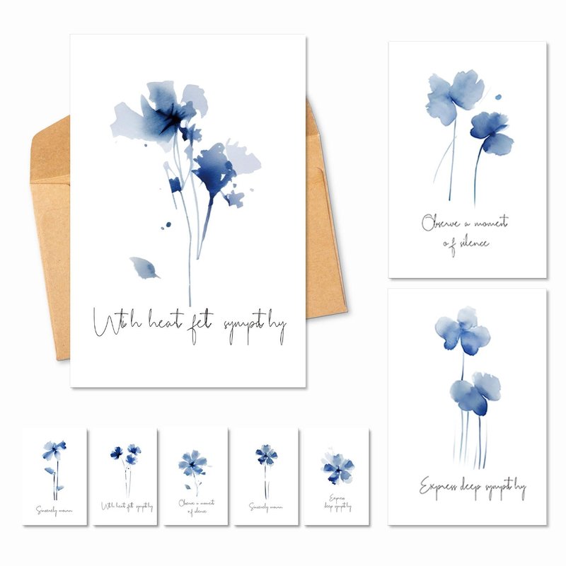 40 Sympathy Cards with Envelopes - Blank Inside Sympathy Cards with ...