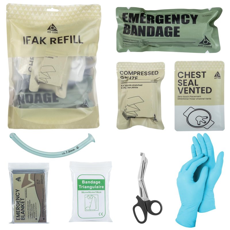 Ifak Refill Kit | Tactical Trauma Refill Kit | First Aid | Vented Chest ...