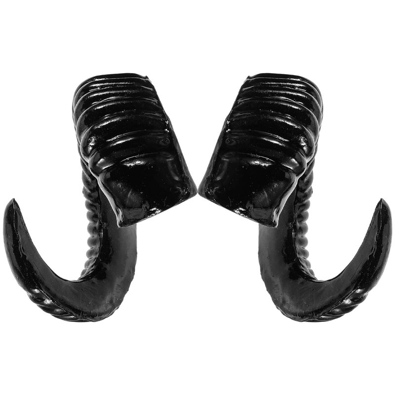 Beaupretty Devil Horn Artificial Sheep Horns Diy Goat Horns Headband ...