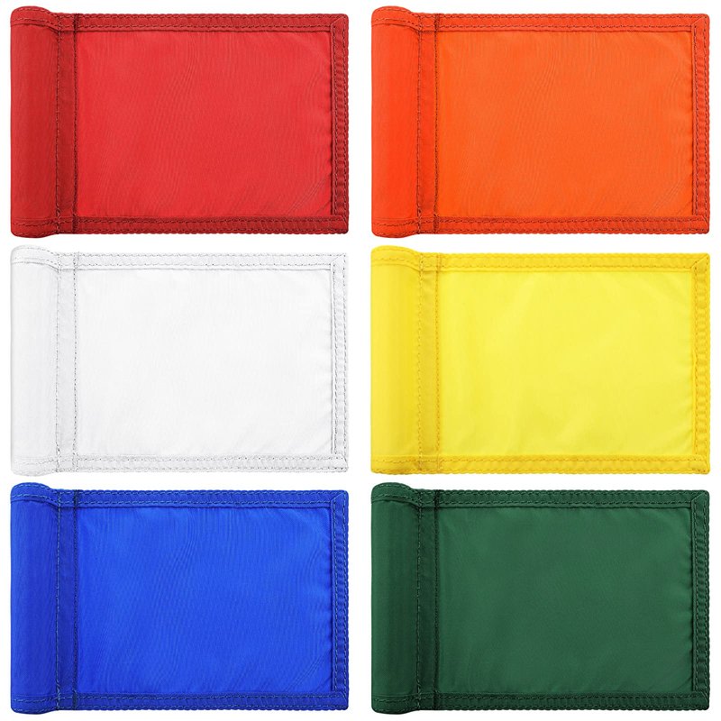 Oudain 6 Pcs Golf Flag Golf Target Flag with Tube Inserted Waterproof ...