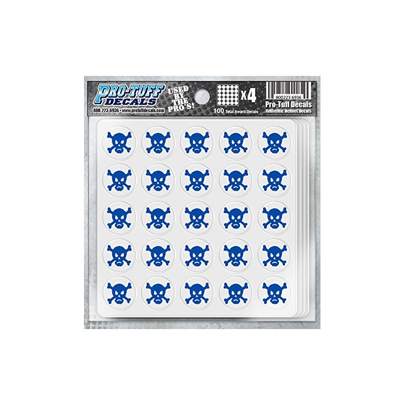 Pro-Tuff Decals Skull Award Decals 20 mil Professional Vinyl 1-1/8 ...