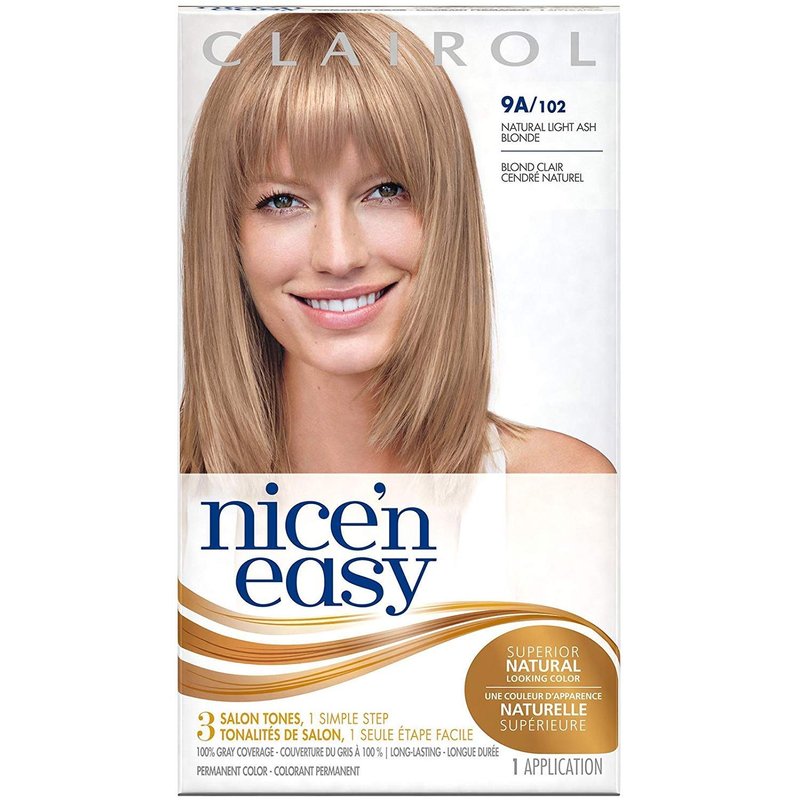 Clairol Nice 'n Easy Permanent Hair Color, [9A] Light Ash Blonde 1 ea ...