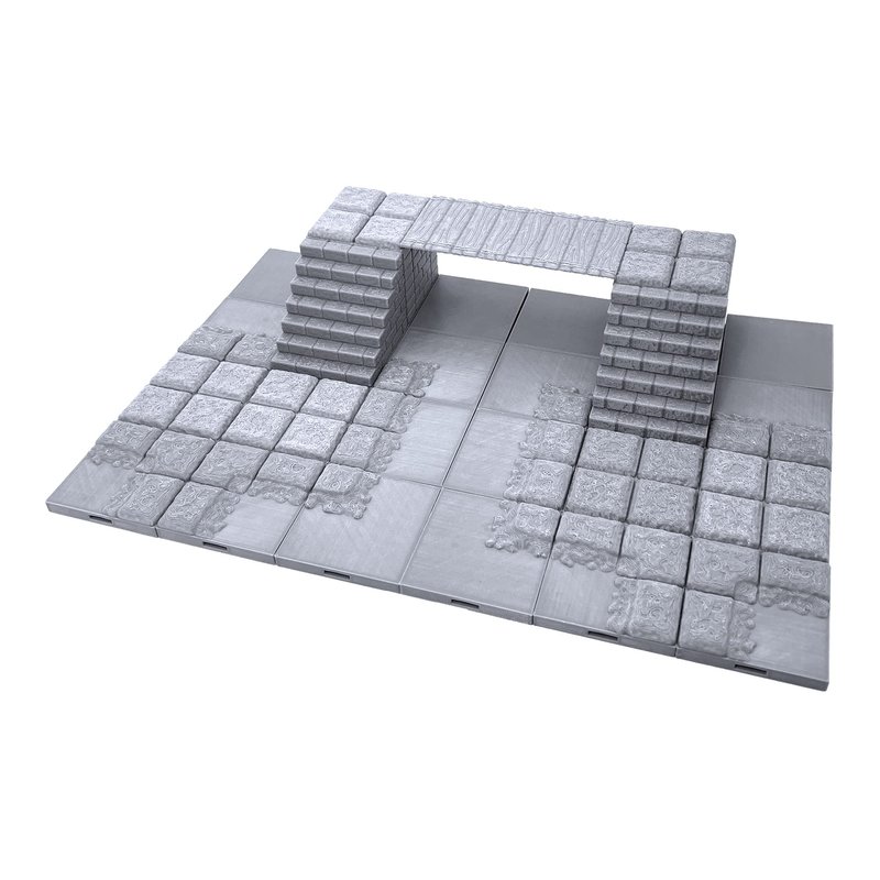 EnderToys Locking Dungeon Tiles - Bridge Over Lava, Terrain Scenery ...