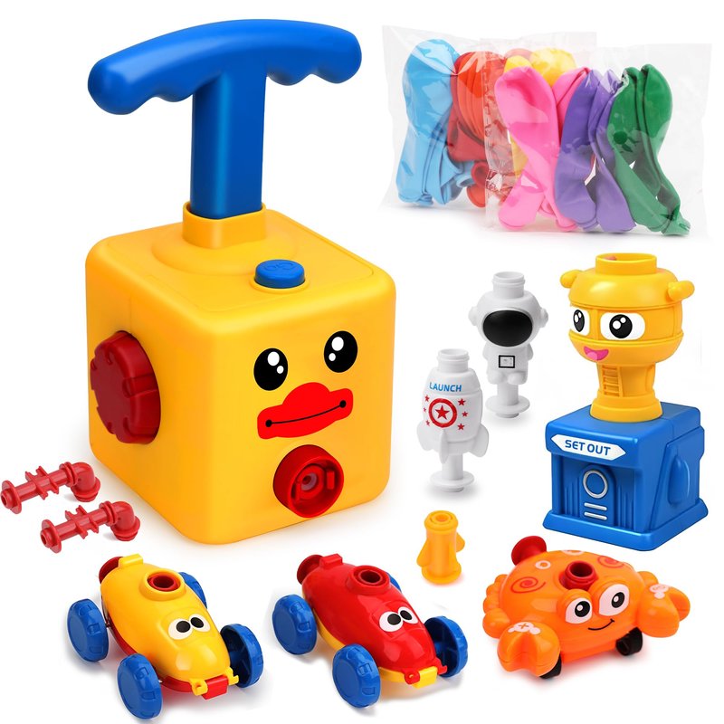 FUNWISH Balloon Launcher Car Toy Set,Balloon Powered Car for Kids Boys ...