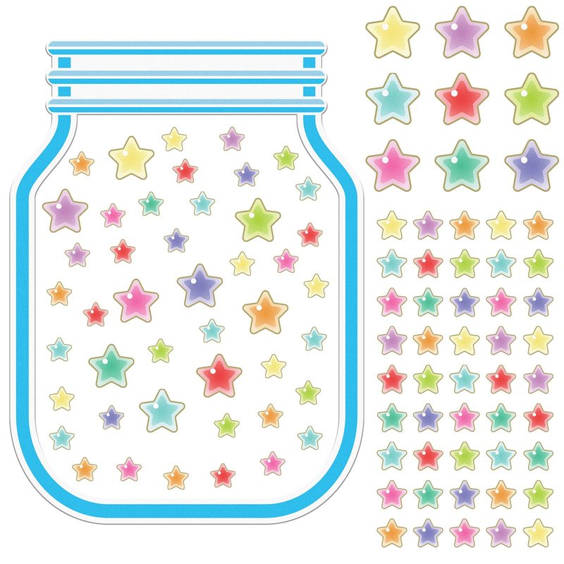 Sanixin 56 Pcs Magnetic Super Star Rewards Jar Classroom Behavior ...