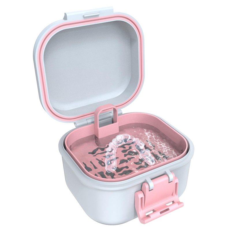 BVN Leak-Proof Denture case, Denture Cup for Soaking dentures, Retainer ...