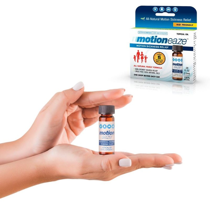 MotionEaze Non-Drowsy Motion Sickness Relief - All Natural Drug Free ...