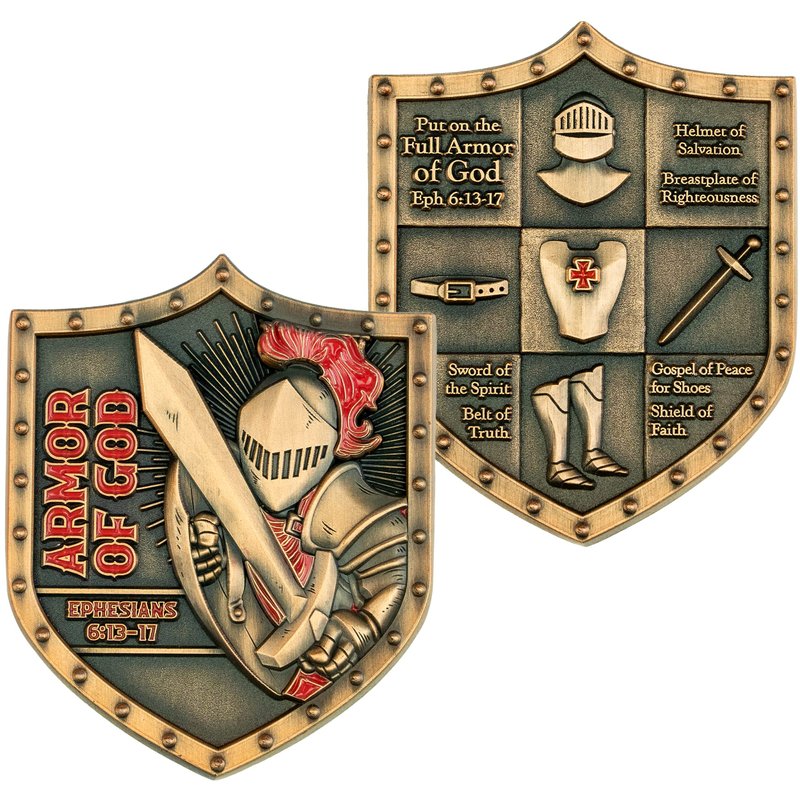 Armor of God Challenge Coin, Commemorative Military Souvenir Coins for ...