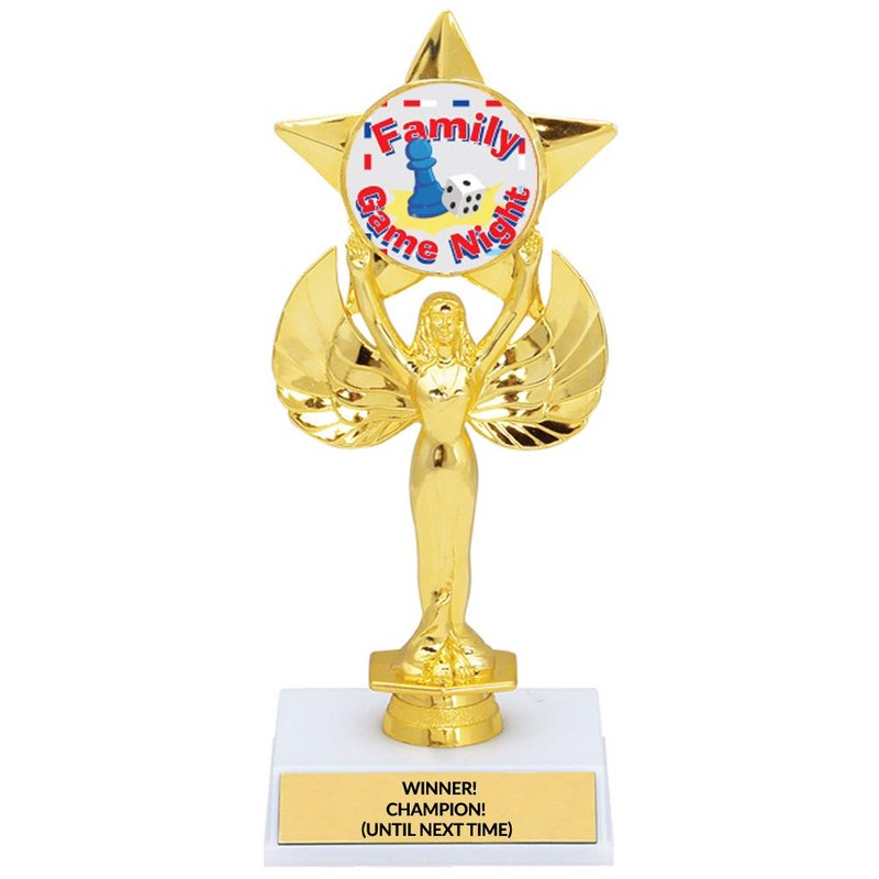 DINN BROS Family Game Night Trophy, Game Night Award, 1st Place ...