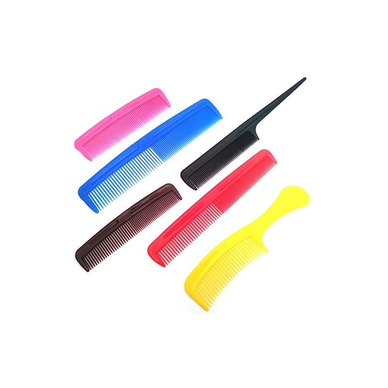 OIG Brands 6-Piece Hair Comb Set for Men & Women, includes Wide and ...