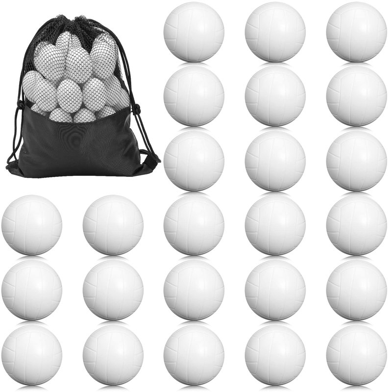 Erinnmy 24Pack Mini Volleyball,Small Foam Volleyball Stress Ball,Mini ...