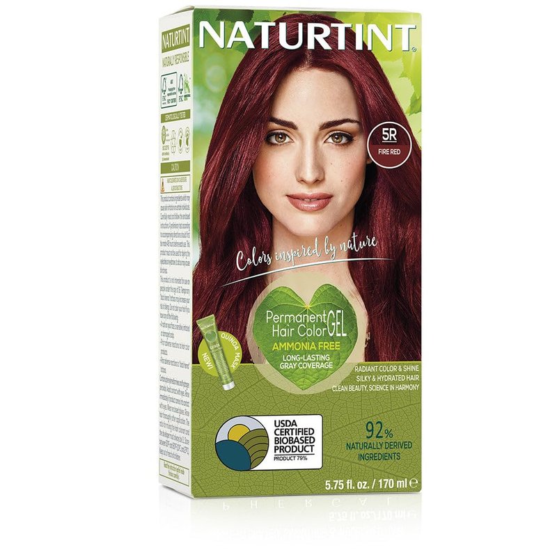 Naturtint Permanent Hair Color 5R Fire Red (Previously 9R) (Pack of 1 ...