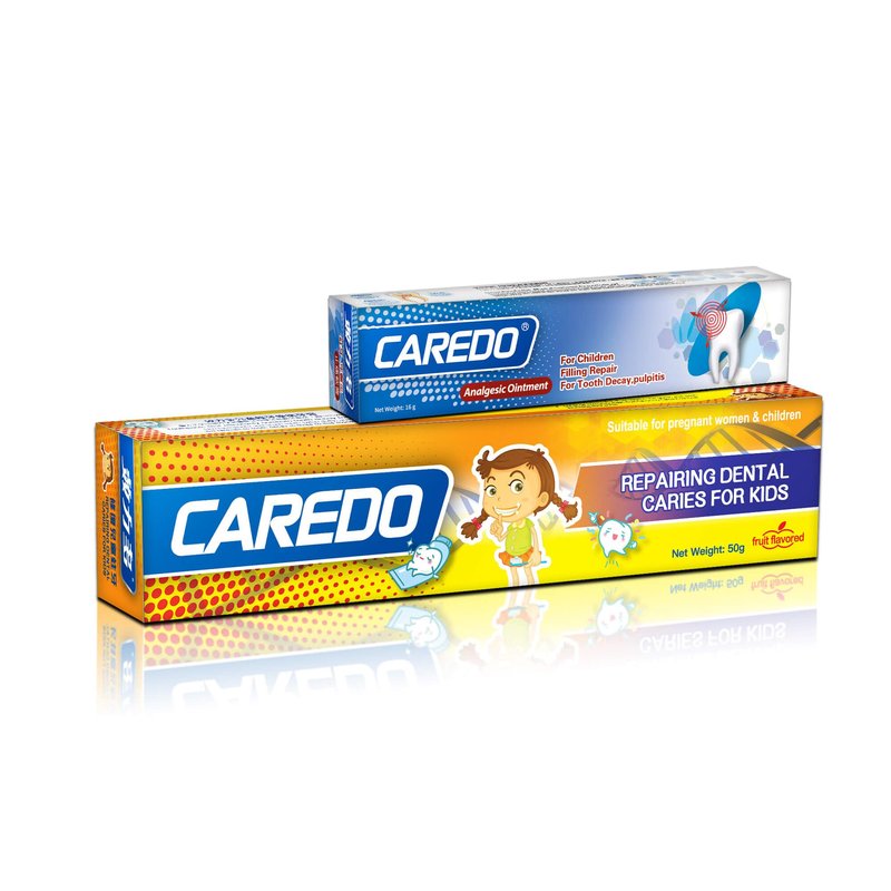 CAREDO Kids & Teens Cavity Repair Toothpaste Set with Hydroxyapatite ...