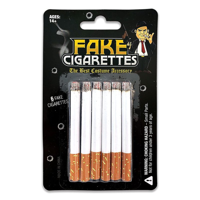Fake Cigarettes (Pack of 6) - Realistic Movie, Stage & Costume Theatre ...