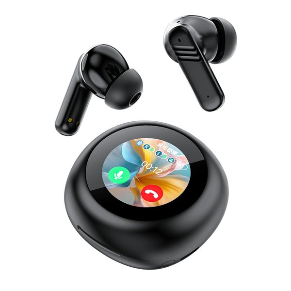Xmenha lx300 Black Wireless Bluetooth 5.4 TWS Touch Screen Earbuds with ...
