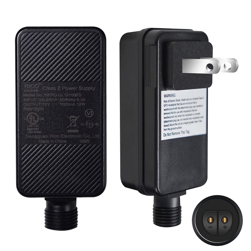 12V 1A Class 2 Power Supply, LED Transformer Replacement, Outdoor Low ...