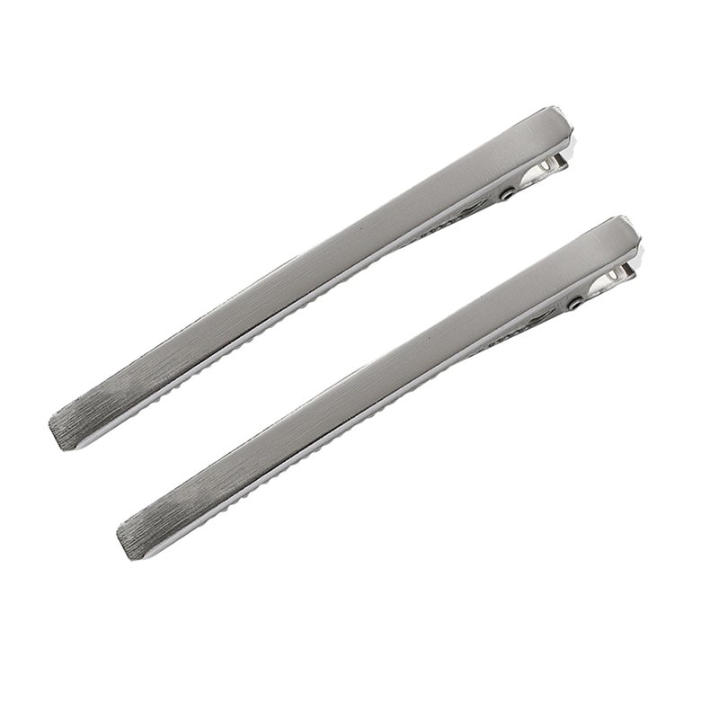 Invisible Shiny Brushed Metal Duckbill Hair Clips Alligator Tight Bite ...