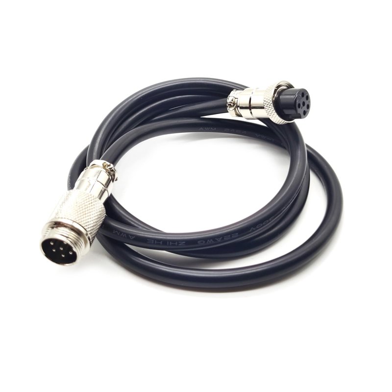 FOWIUNYE GX16 6 Pin Cable Male to Female Head Aviation Cordset, GX16 6 ...