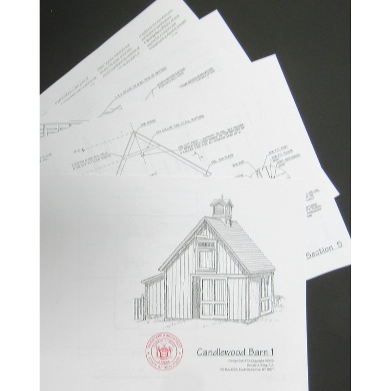 Candlewood Mini-Barn, Shed, Garage and Workshop - 3 Complete Sets of ...