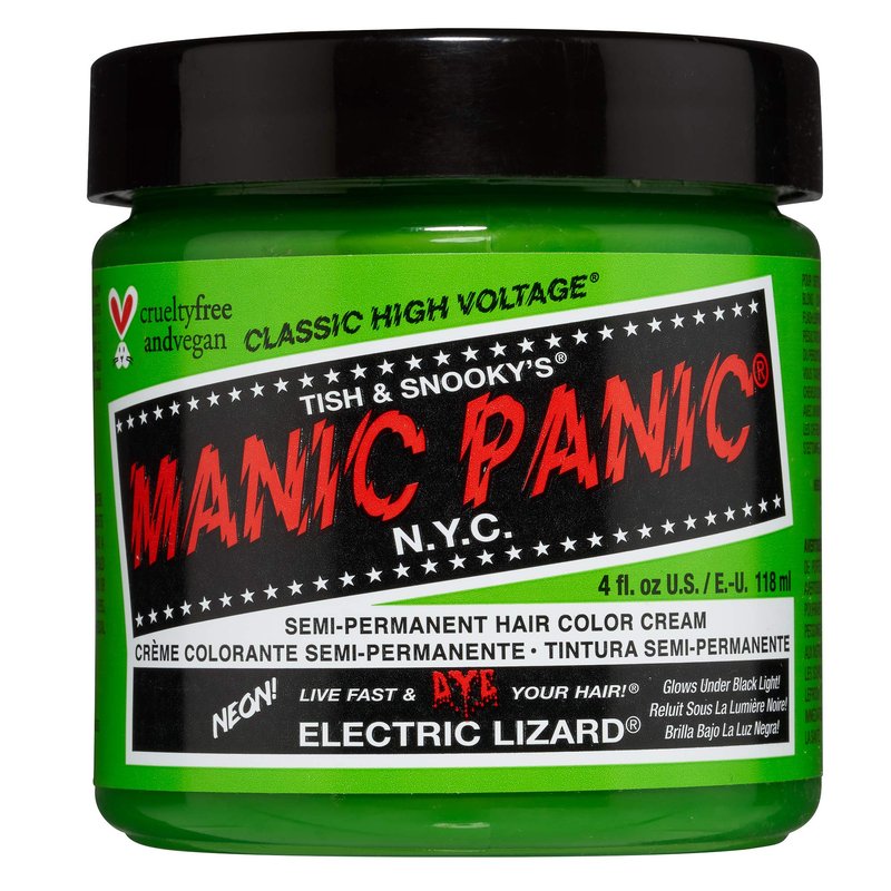 MANIC PANIC Electric Lizard Green Hair Dye – Classic High Voltage ...