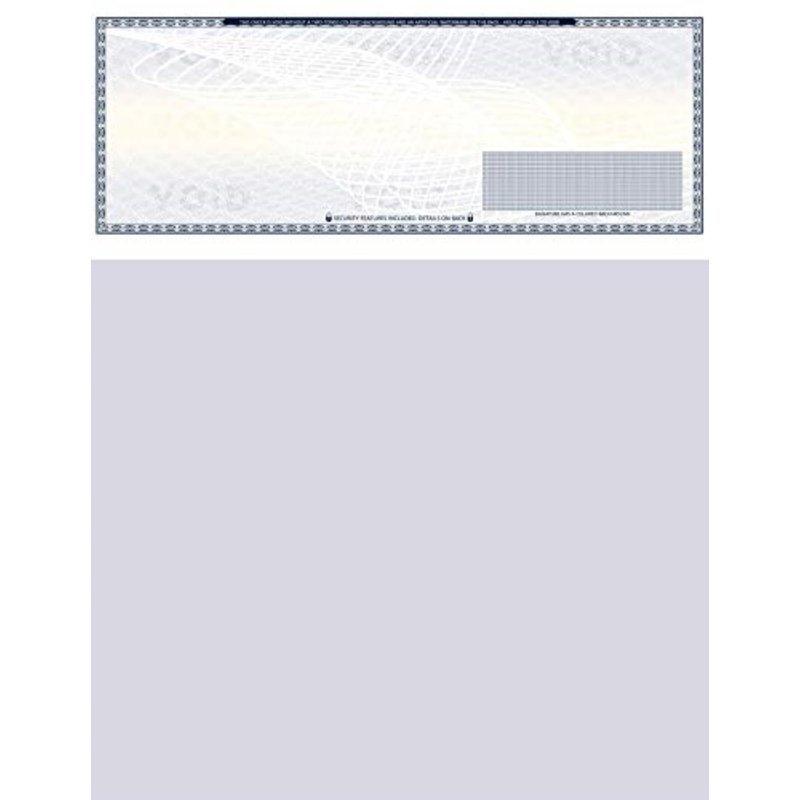 50 Blank Check Stock - Check on Top Art Deco- Paper Weight # 70"High ...