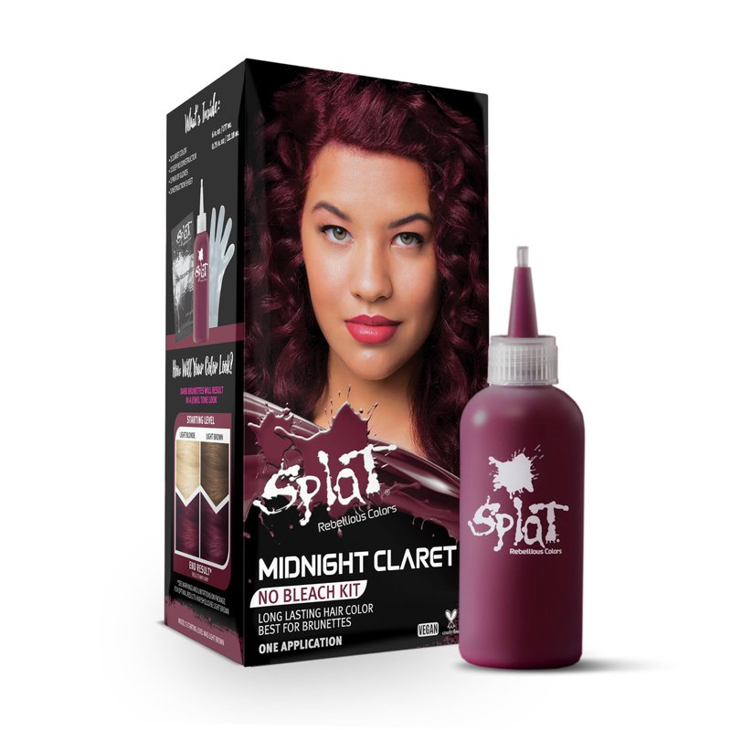 Splat Midnight Claret Semi Permanent Hair Dye Kit, 1 Application ...