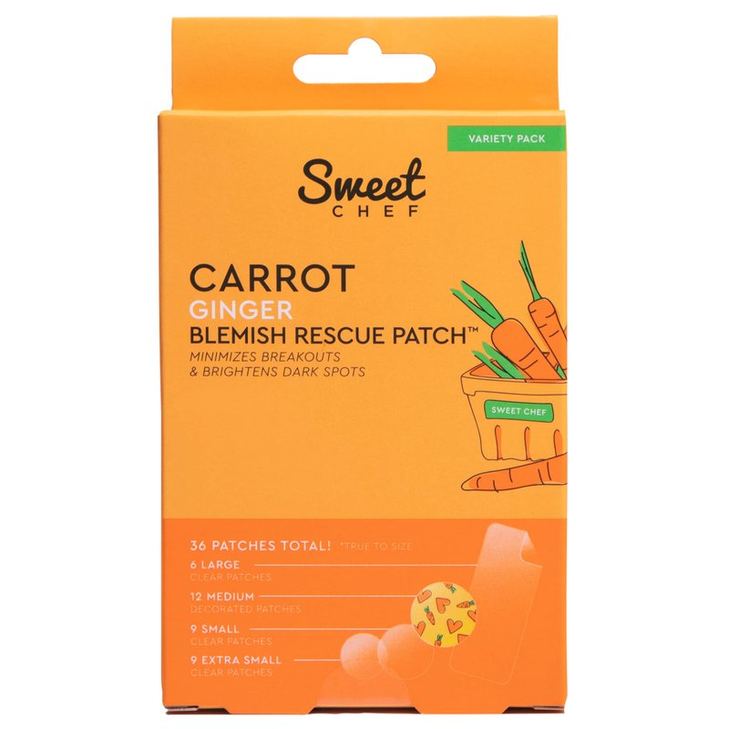 Sweet Chef Carrot Ginger Rescue Blemish Patches - Hydrocolloid Bandages ...