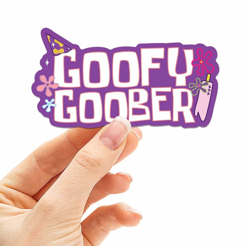 Goofy Goober Funny Cartoon Quote Sticker for Hydroflask Water Bottle ...