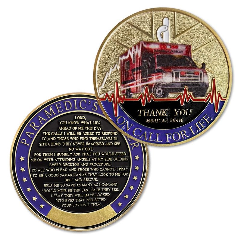 Paramedic's Prayer EMT EMS Challenge Coin - Everymarket