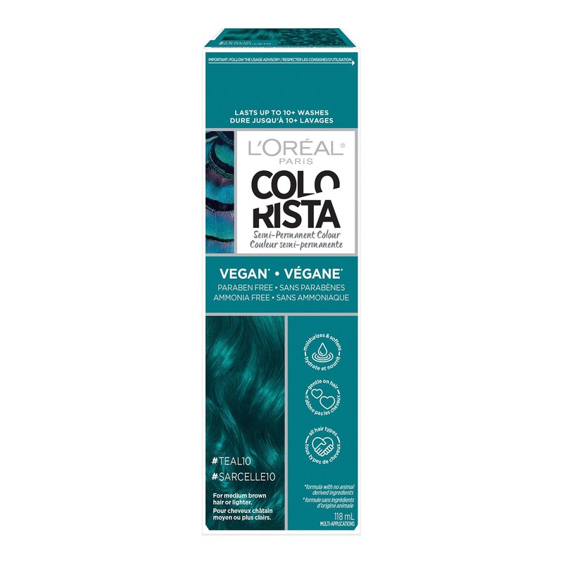 L'Oreal Paris Colorista Semi Permanent Hair Color for Brunettes, Color ...
