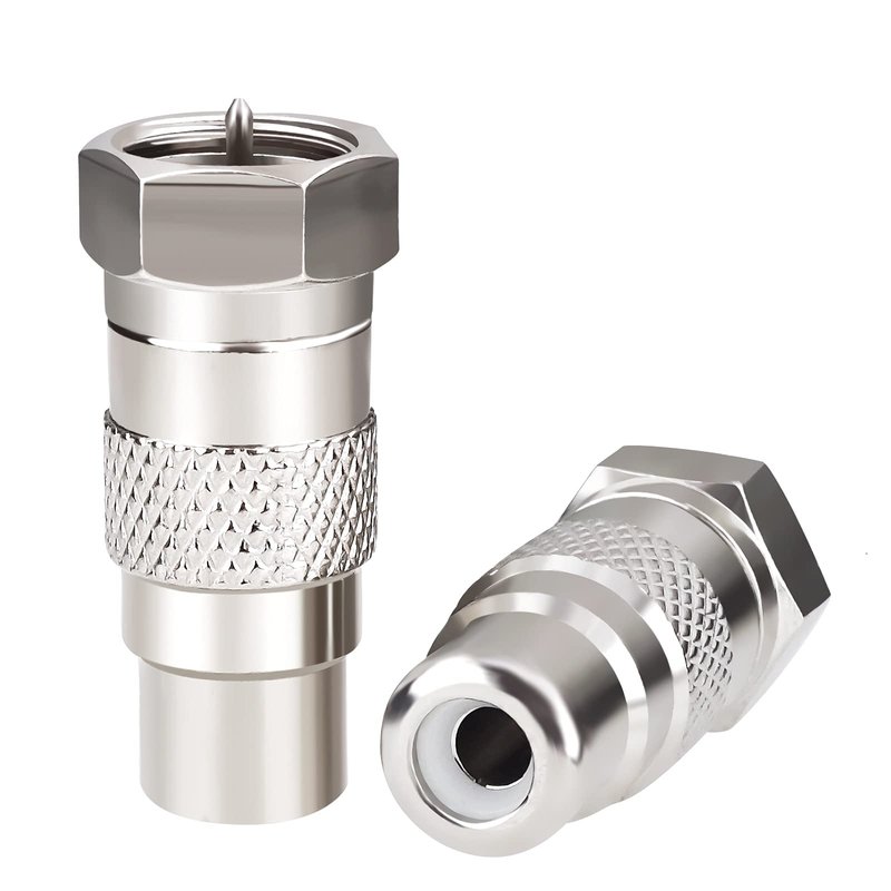 Goupchn Atari 2600 TV Adapter F Type Male to RCA Female RF Coax Coaxial ...