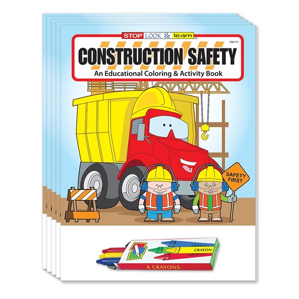 ZOCO – Construction Safety – Coloring Books (50 Bulk Pack, With Crayons ...