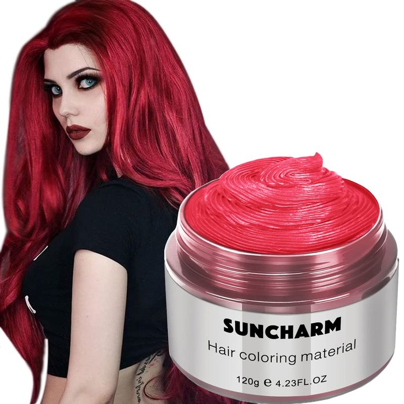 Hair Wax Color Temporary Red Hair Dye Wax Natural Hairstyle Cream ...