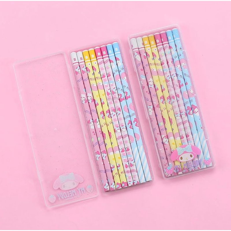 Bandal & Neoul Kitty & Friends' Assorted Graphite Pencils Set in Case ...