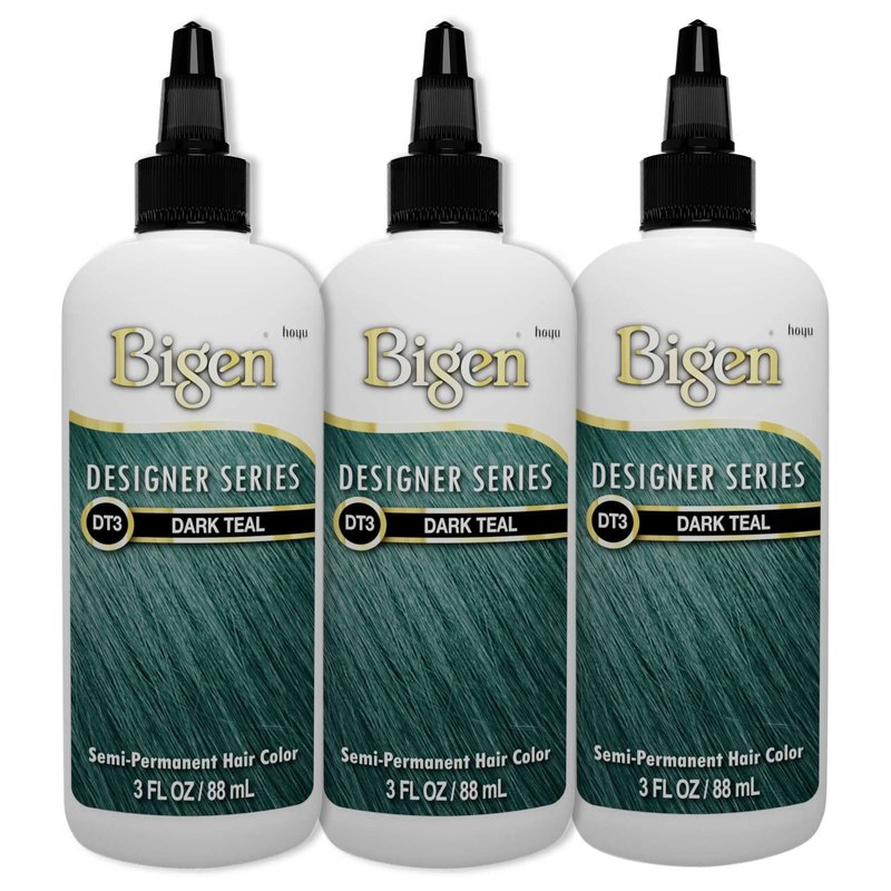 Bigen DT3 Dark Teal Designer Series Semi-Permanent Hair Color (pack of ...
