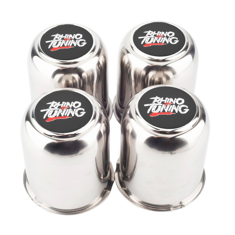 RTrhinotuning 4 PCS 3.19" 81 mm Stainless Steel Wheel Center Caps for ...