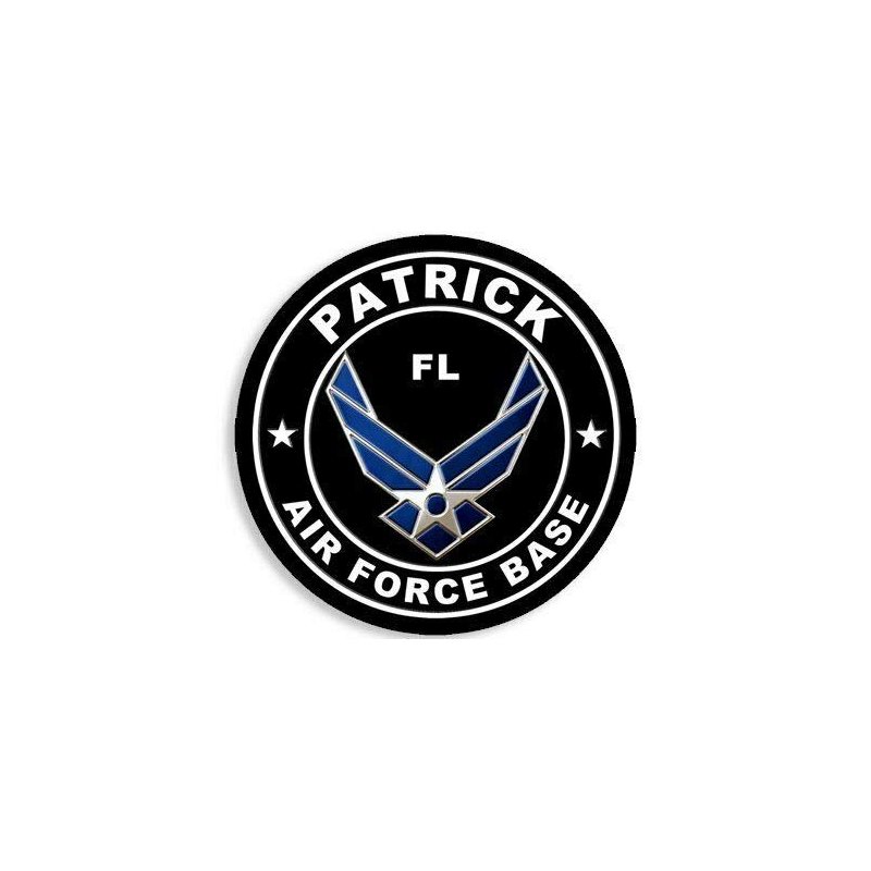 JR Studio 4x4 inch Round Patrick Air Force Base Sticker (Florida fl ...
