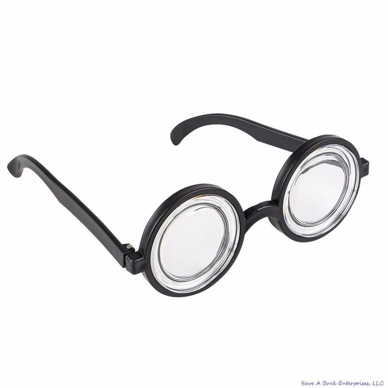 Round Bubbles Glasses Bug Eyes Specs Coke Bottle Costume Goggles ...