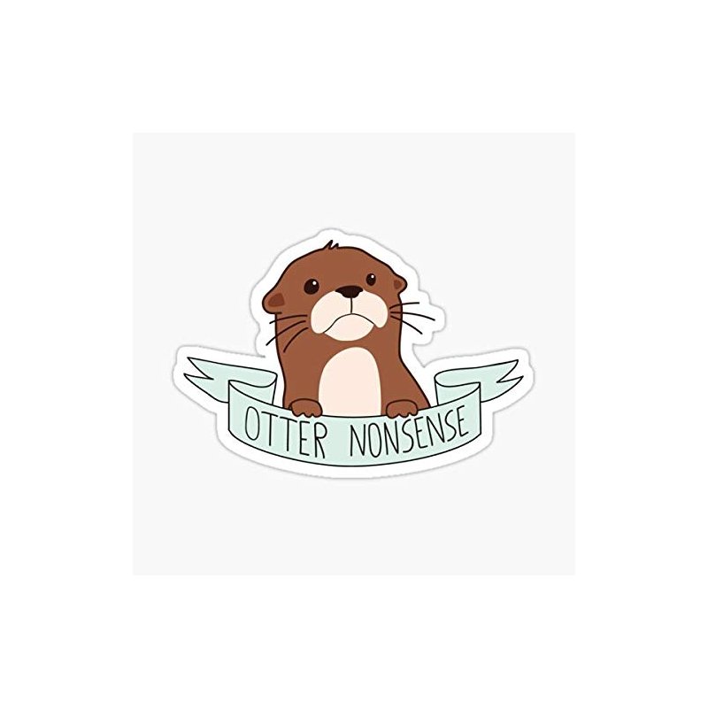 STICKY DUDE | Otter Nonsense Sticker Decal Vinyl Waterproof 5" | Yeti ...