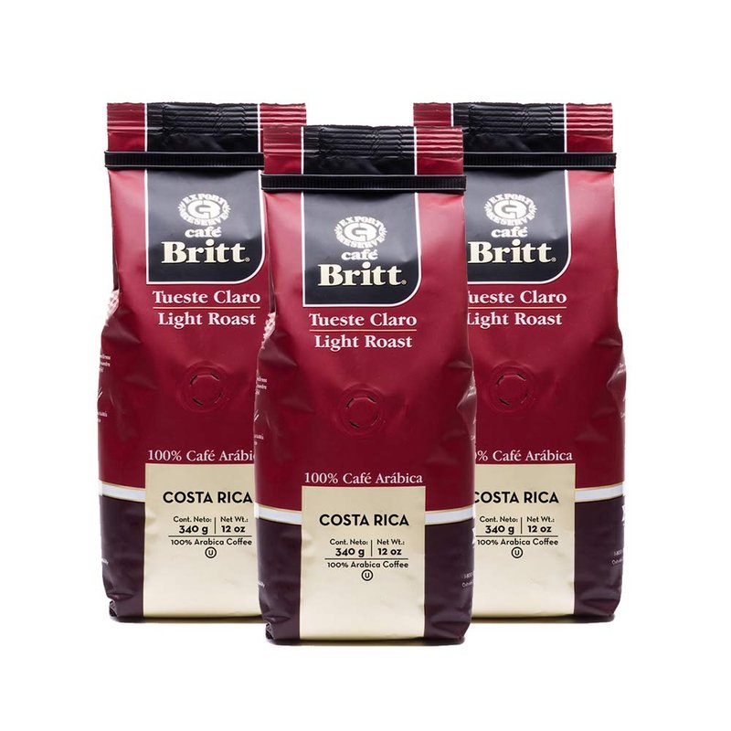 Café Britt® - Costa Rican Light Roast Coffee (12 oz.) (3-Pack) - Ground ...