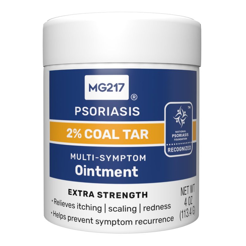 MG217 2% Coal Tar Ointment for Psoriasis, Extra Strength Multi Symptom ...