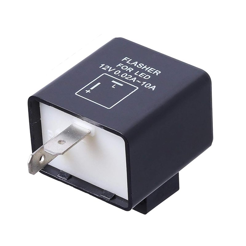 Autokemat 2-Pin CF-12 Electronic LED Flasher Relay Fix for Motorcycle ...