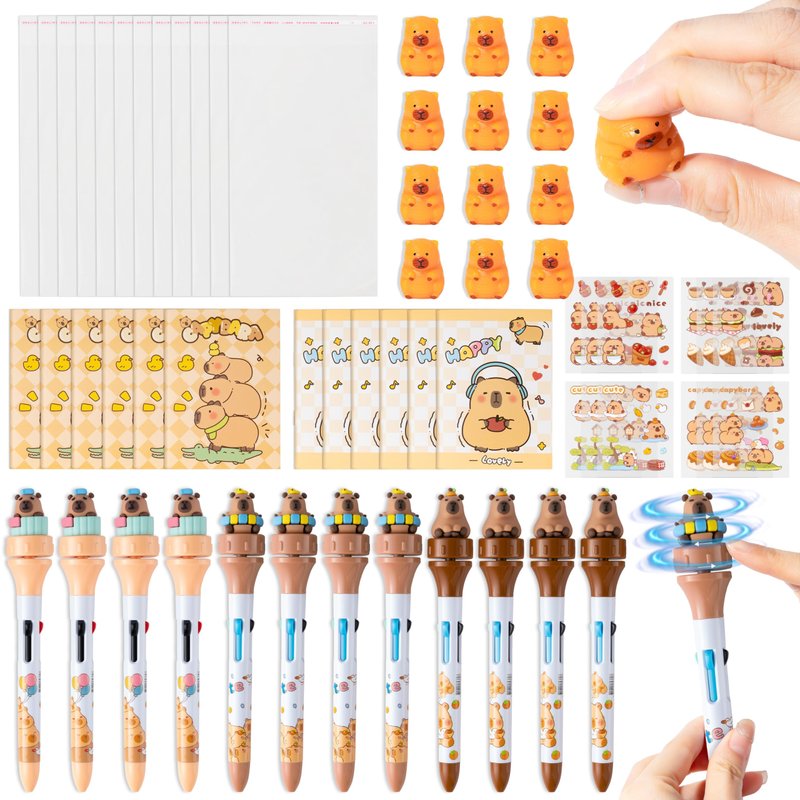 ArianQicult Capybara Stationery Party Gift - 12 Pack Capybara Fun ...