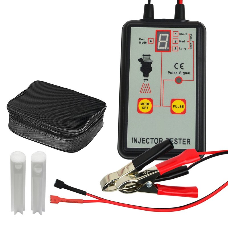 Automotive Fuel Injector Tester, 12V 4 Pulse Modes, Handheld Car ...