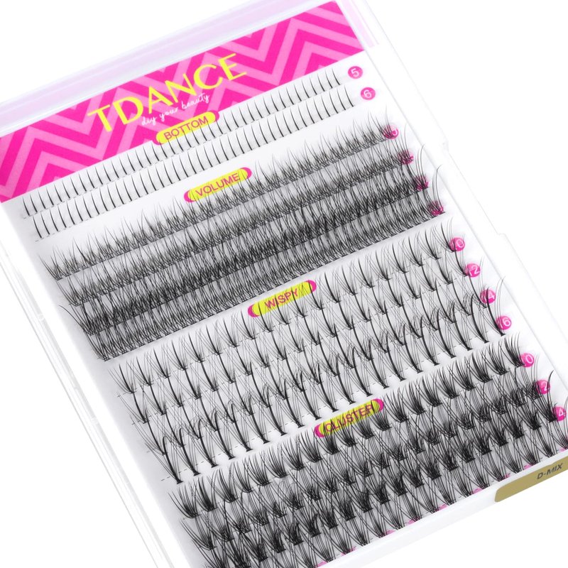 TDANCE Individual Cluster Lashes Multi-type Mixed DIY Eyelash Extension ...