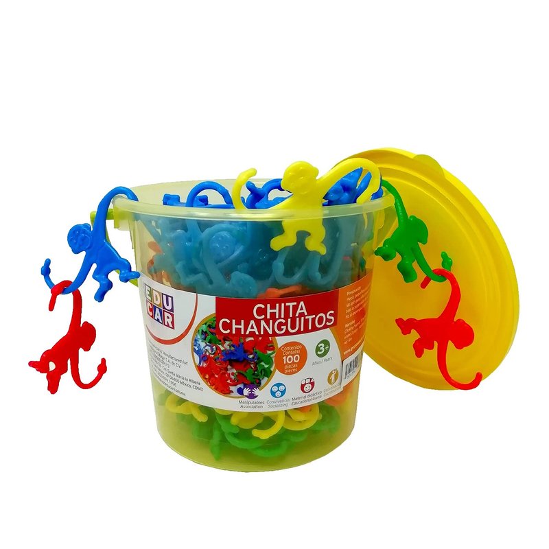 Mareta Bucket of Monkeys Classic Game, 100-pc Counting Games for Kids ...